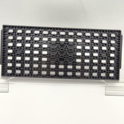 China Custom Black Conductive ESD JEDEC Matrix Tray 322.6x135.9mm for IC Device Storage for sale