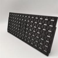 China Black MPPO JEDEC Matrix Tray 322.6x135.9x7.62mm 98 Cavities for IC BGA Packing for sale