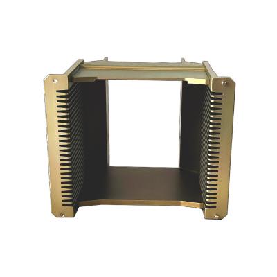 China 6-inch Metal Wafer Carrier Cassette - 7075 Aluminum, 200-400°C Heat Resistant, 177×170×142.5mm for sale