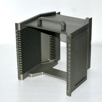 China 8-Inch 25 Slot Aluminum Alloy Wafer Cassette 221×218×219.3mm for Semiconductor Processing for sale