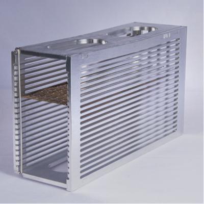 China CNC Precision Wafer Frame Box for Plasma Cleaning - 71mm Slot Width, ±0.01mm Accuracy, 6061 Aluminum for sale