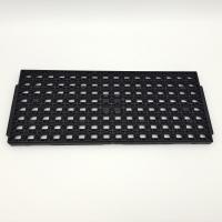 China Black JEDEC Tray for BGA ICs 322.6x135.9mm 128PCS Matrix 8x16 Standard Design for sale