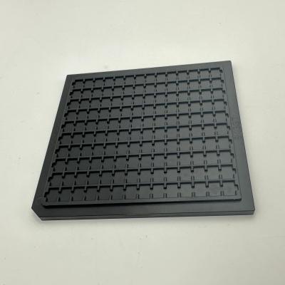 China Anti-Static IC Chip Tray 101.6mm Waffle Pack for Ultrasonic Cleaning 140 Cavities for sale