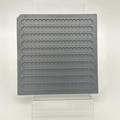 China IC Chip Tray Waffle Pack 101.57x101.57mm 180 Pockets for Semiconductor Storage and Transport for sale