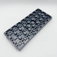 China Black Custom JEDEC Matrix Tray 322.6x135.9x25.3mm Semiconductor Packaging Tray 24 Cavities for sale