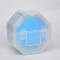 China 8 Inch Transparent Wafer Shipping Box - 25 Piece Capacity ESD PP Material for Semiconductor Protection for sale