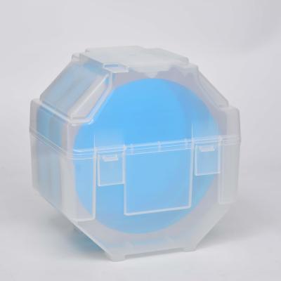 China 8 Inch Transparent Wafer Shipping Box - 25 Piece Capacity ESD PP Material for Semiconductor Protection for sale