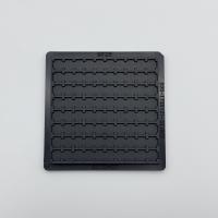China ESD Protection 2 Inch Chip Tray 80 Cells ABS Waffle Pack for Microelectronics for sale
