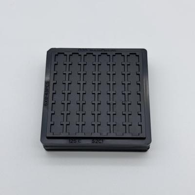 China PC Small Cavity Tray for Semiconductor Bare Dies 2-Inch 4-Inch Optional Lid Clip for sale