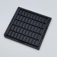 China ESD Bare Die Chip Tray 2 Inch 4 Inch Waffle Pack for Dust-Free Die Storage 50 Pockets for sale