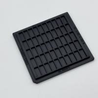 China ESD Bare Die Chip Tray 2 Inch 4 Inch Waffle Pack for Dust-Free Die Storage 50 Pockets for sale