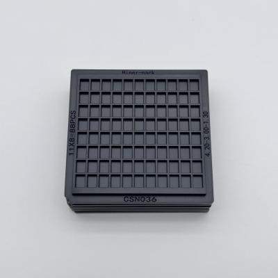 China ESD Safe Waffle Pack Chip Tray 2 Inch 4 Inch for IC Handling Packaging Inspection Ultrasonic Cleaning for sale