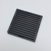 China ESD Safe ABS Bare Die Tray 2 Inch 4 Inch Waffle Pack with Lid and Clip for sale