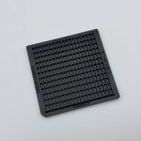 China ESD Safe ABS Bare Die Tray 2 Inch 4 Inch Waffle Pack with Lid and Clip for sale
