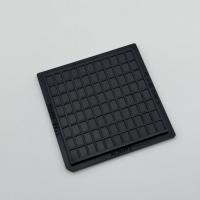 China Stackable Cleanroom-Safe Conductive Waffle Tray 2x2 Inch 88 Pocket for Chip Storage for sale