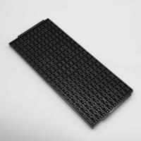 China Custom JEDEC Matrix Tray 315x135.9x12.19mm Black ESD MPPO 209 Pockets 9.9x6x1.57mm for sale