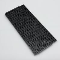China Custom JEDEC Matrix Tray 315x135.9x12.19mm Black ESD MPPO 209 Pockets 9.9x6x1.57mm for sale