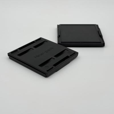 China 4 Inch ESD Waffle Pack Clip Black PP Material 102.67x100.59mm for sale