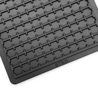 China Customized Black Bare Die Tray 110 Cavities Heat Resistant Plastic Semiconductor Packaging for sale