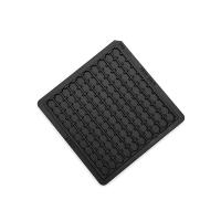 China Customized Black Bare Die Tray 110 Cavities Heat Resistant Plastic Semiconductor Packaging for sale