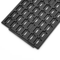 China Black PPE JEDEC Tray 322.6x135.9x12.19mm Antistatic Moisture-Proof for IC Storage 160 Cavities for sale