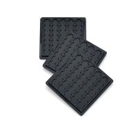 China Black Bare Die Tray 6.71x3.90x0.66mm Custom Size for Semiconductor Handling for sale