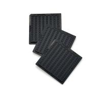 China 50.8x50.8x4.0mm Antistatic Bare Die Tray for IC Storage with 4.65x1.11x0.79mm Cavity for sale