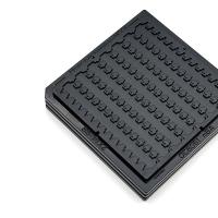 China 50.8x50.8x4.0mm Antistatic Bare Die Tray for IC Storage with 4.65x1.11x0.79mm Cavity for sale