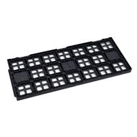 China High Profile Module Carriers 0.40 inch Thickness Custom JEDEC Trays for Complex PCB Assembly Protection for sale