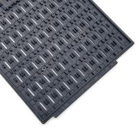 China Low-Profile JEDEC Tray 322.6x135.9mm 98-Cavity IC Carrier with 0.76mm Flatness for sale