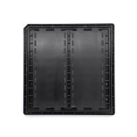 China Precision Molded Conductive PC Waffle Pack Chip Tray 4 Inch 20 Pocket for Semiconductor Die Storage for sale