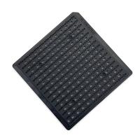 China High Temperature ESD Safe 4 Inch Waffle Pack Tray 165 Pockets Carbon Fiber Reinforced for sale