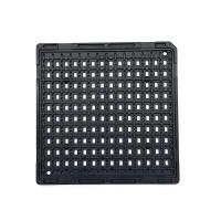 China High Temperature ESD Safe 4 Inch Waffle Pack Tray 165 Pockets Carbon Fiber Reinforced for sale
