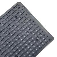 China High Temperature ESD Safe 4 Inch Waffle Pack Tray 165 Pockets Carbon Fiber Reinforced for sale