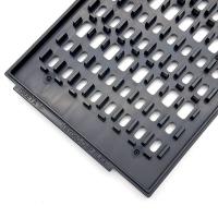 China JEDEC IC Tray 322.6x135.9mm 40-Pocket ESD-Safe Matrix Tray for Semiconductor Shipping for sale