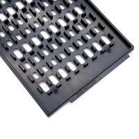 China JEDEC IC Tray 322.6x135.9mm 40-Pocket ESD-Safe Matrix Tray for Semiconductor Shipping for sale