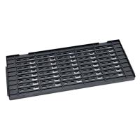 China JEDEC IC Tray 322.6x135.9mm 40-Pocket ESD-Safe Matrix Tray for Semiconductor Shipping for sale