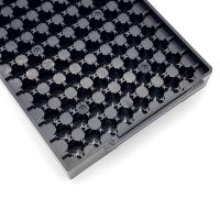 China JEDEC IC Tray 322.6x135.9mm Precision Pockets for QFN BGA QFP ESD Protection for sale