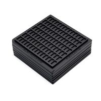 China Hiner-pack 2x2 Inch Waffle Pack Chip Trays 98 Cavities ESD Safe Stackable with Cover and Clip System for sale
