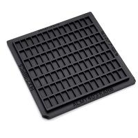 China Hiner-pack 2x2 Inch Waffle Pack Chip Trays 98 Cavities ESD Safe Stackable with Cover and Clip System for sale