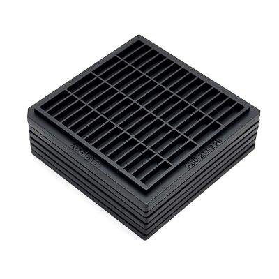 China Permanent Antistatic Specialized Small Parts Waffle Pack Chip Trays for sale