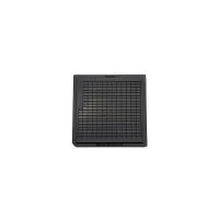 China 2 Inch Waffle Pack Chip Tray 50.7x50.7mm ESD Conductive ABS for Microelectronic Component Alignment for sale
