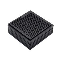 China 2 Inch Waffle Pack Chip Tray 50.7x50.7mm ESD Conductive ABS for Microelectronic Component Alignment for sale