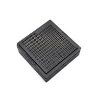 China 2 Inch Waffle Pack Chip Tray 50.7x50.7mm ESD Conductive ABS for Microelectronic Component Alignment for sale