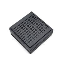 China Permanent ESD Conductive ABS Waffle Pack Chip Tray 50.7x50.7mm 100 Cavities for Microchip Storage for sale