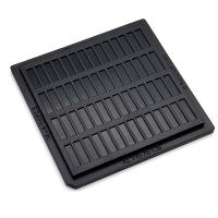 China 2 Inch Waffle Pack Chip Tray 56 Cavity ESD ABS for Automated Pick and Place Systems for sale