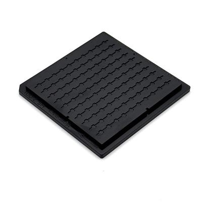 China Stackable Conductive Waffle Pack Chip Trays 50.8x50.8mm 100 Cavity ESD Protection for sale