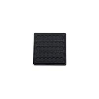 China Anti-Static High Temperature Cross-Slot Waffle Pack Tray 50.8mm for IC Chips for sale