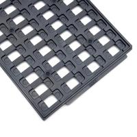 China Durable PC JEDEC IC Tray 322.6x135.9x9.5 mm Cavity 11.31x27.68 mm Reusable Semiconductor Protection for sale