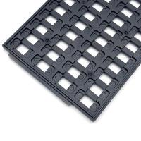 China Durable PC JEDEC IC Tray 322.6x135.9x9.5 mm Cavity 11.31x27.68 mm Reusable Semiconductor Protection for sale
